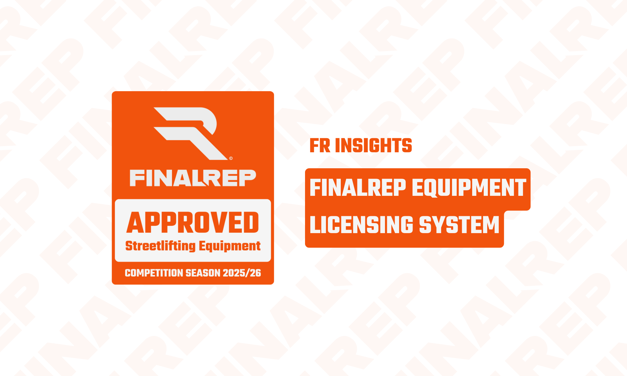 FR Insights: FinalRep Equipment Licensing System - FinalRep